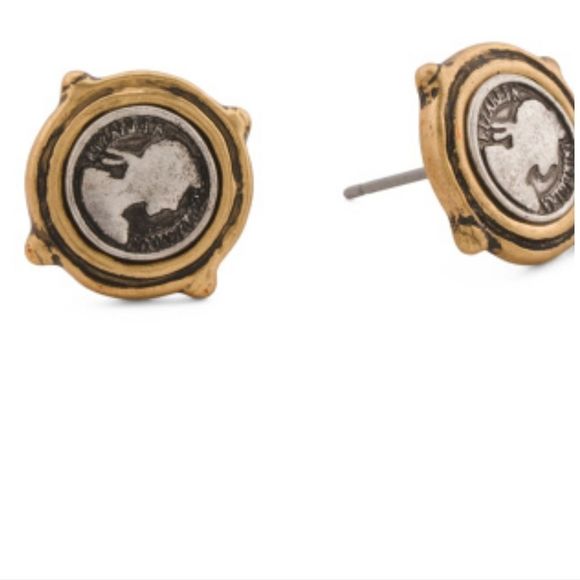 Patricia Nash | Jewelry | Patricia Nash Ancient Coin Stud Earrings | Poshmark